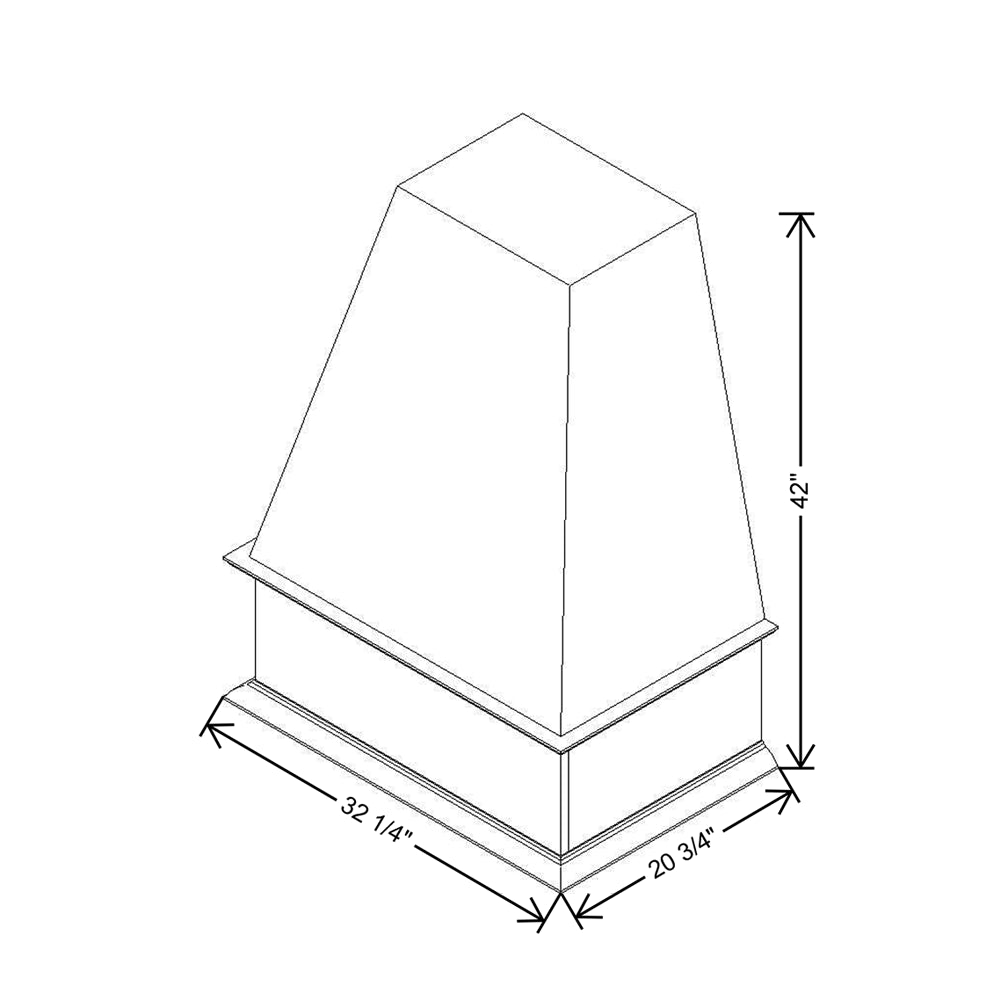 CNC Classic Versailles White 30" W Sloped Wood Hood – RTAHQ.com